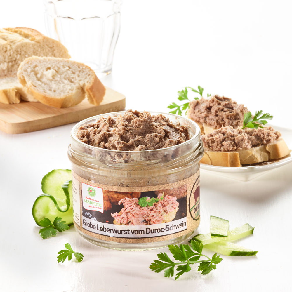 Mecklenburger Landpute Grobe Leberwurst vom Duroc-Schwein | Schrader
