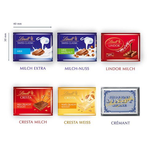 Lindt Schokoladen-Naps im Vorratsbeutel | Schrader Genussversand